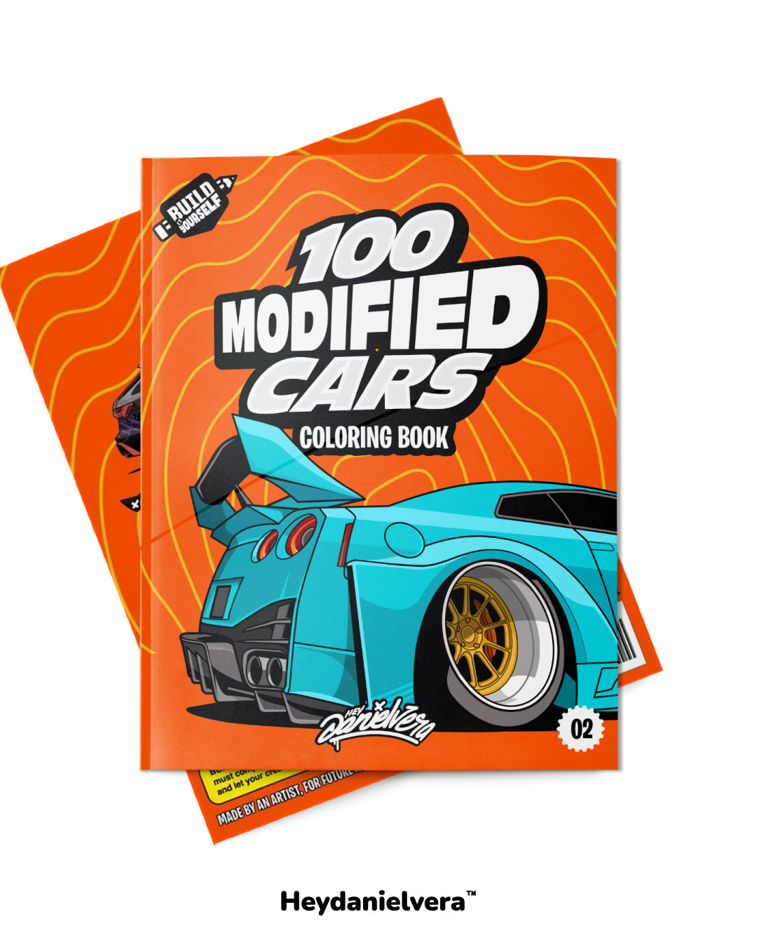 100 MODIFIED CARS COLORING BOOK – HDV SHOP